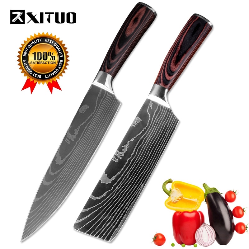 XITUO Beauty Veins Kitchen Knives Paring Utility 2... – Vicedeal