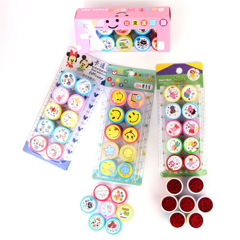 10pcs/set Children Circular Stamps Toys Children's... – Vicedeal