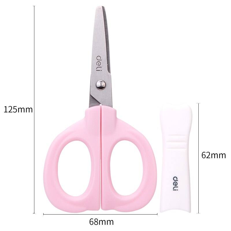 Deli 6070 children's scissors safety paper cut... – Grandado