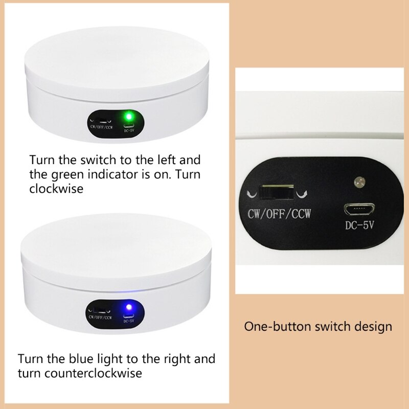 R91A 360° Turntable Display Stand for still Life P... – Vicedeal