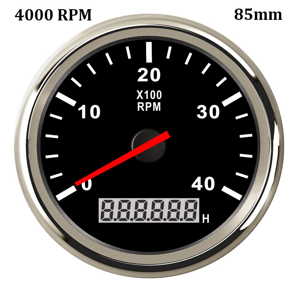 85 Mm Marine Auto Tacho Meter 4000 /6000/ 8000 Rpm... – Vicedeal