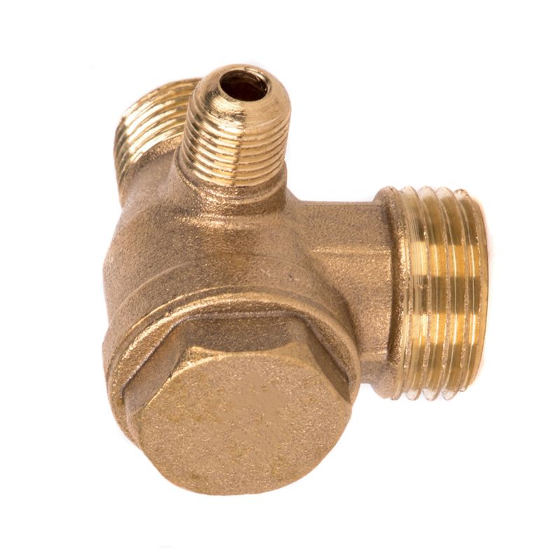 3 Port Brass Male Threaded Check Valve Connector T... – Grandado