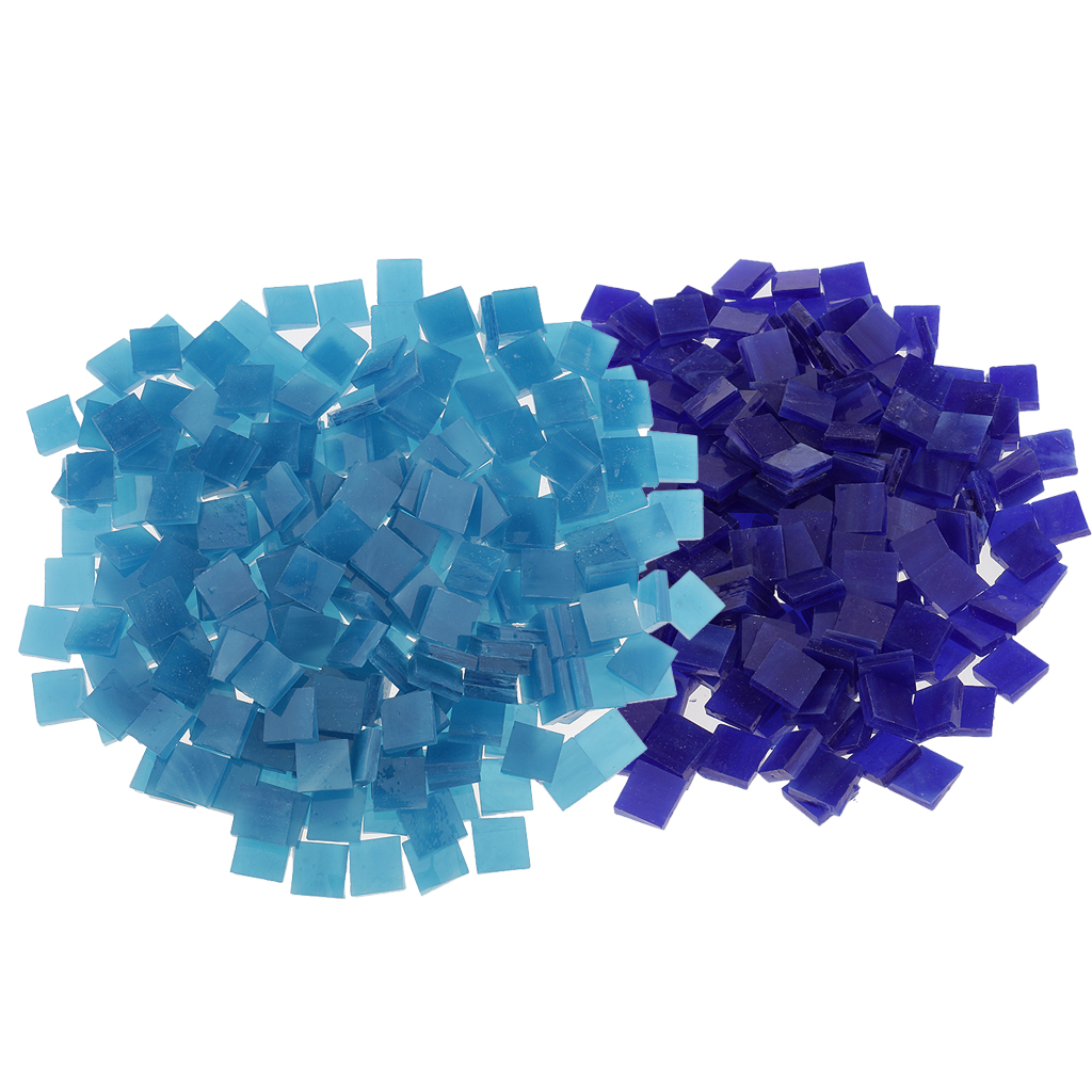 500 Piece Square Shape Glass Mosaic Tiles Tessera ... – Grandado