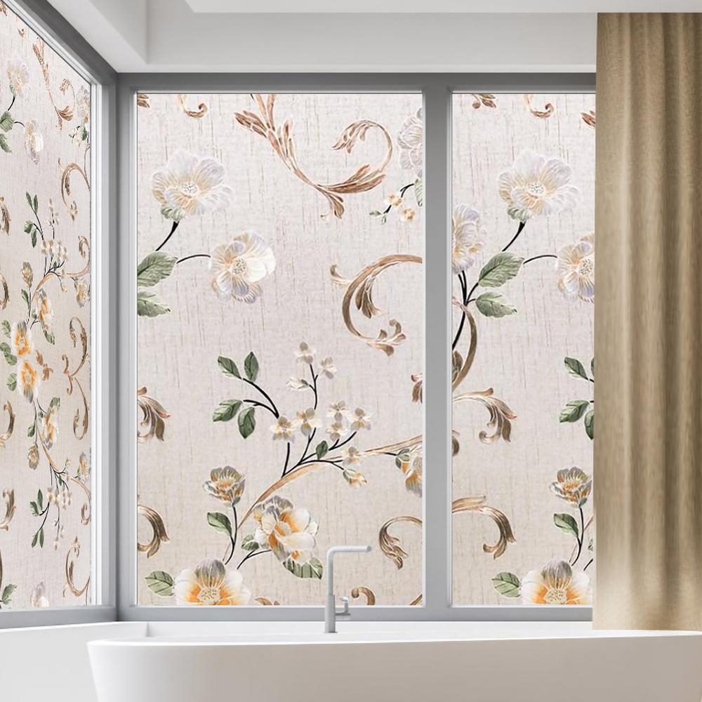 45 X100cm Non-Adhesive Static 3D Irregular Pattern Colorful Decorative ...