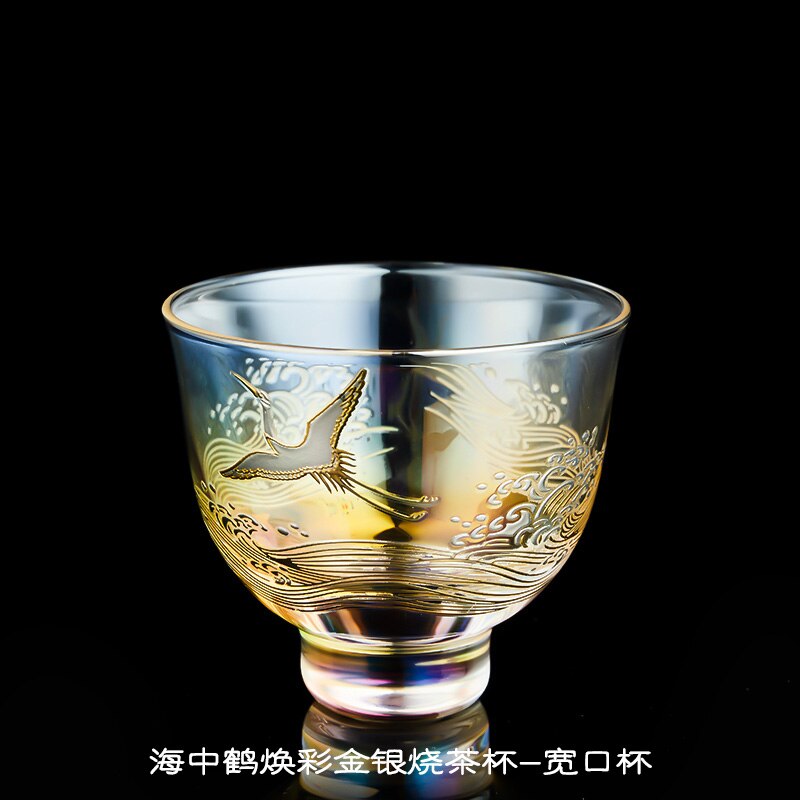 Chinese glass, Gradient Tea cup, Crystal glass, Wa... – Grandado