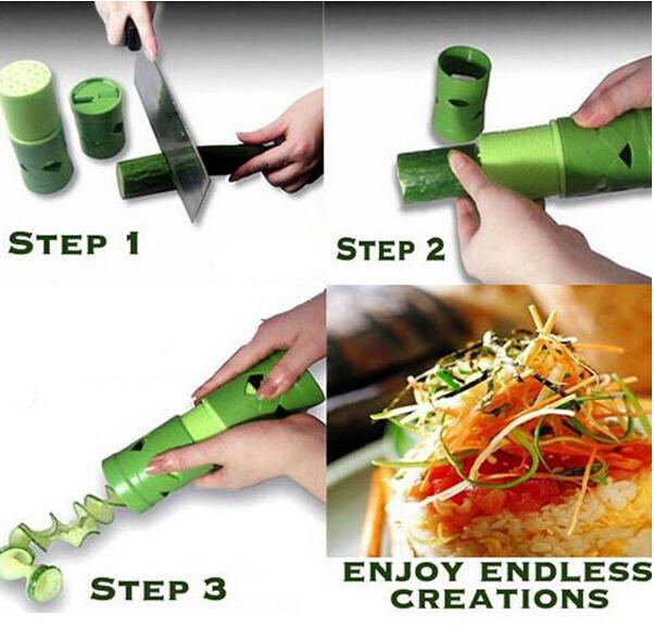 1Pc Vegetable Spiralizer Fruit Veggie Twister Cutt... – Grandado