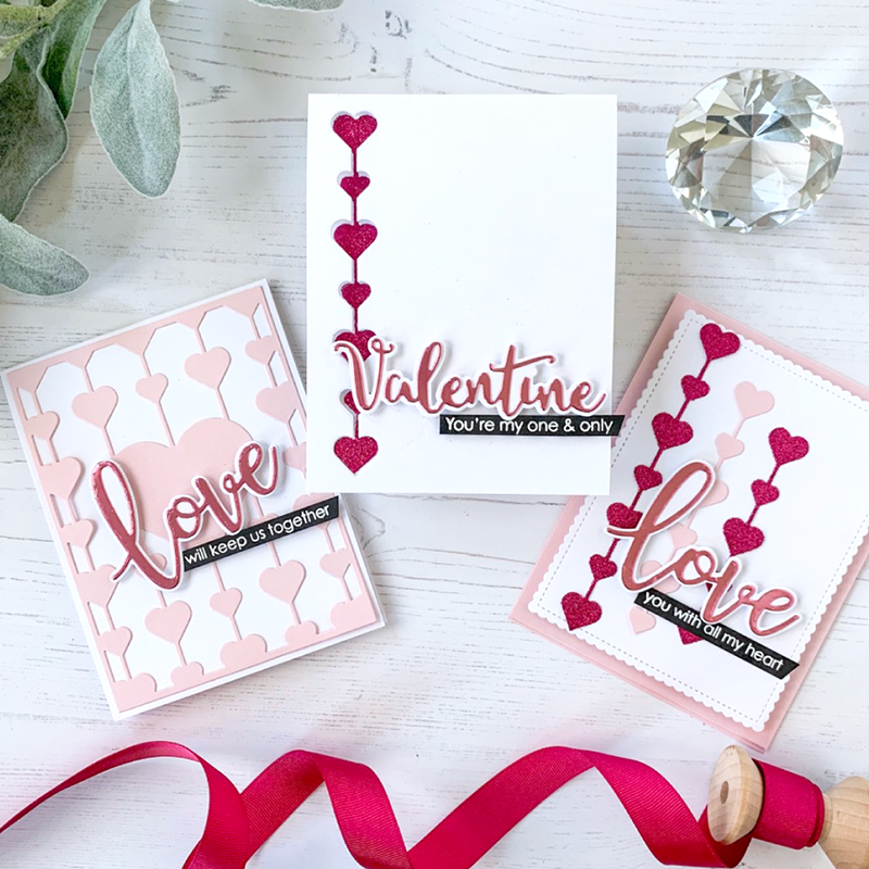 Love words & Heart lace Metal Cutting Dies for DIY... – Grandado