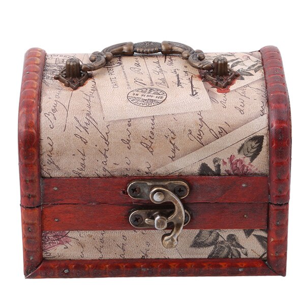 Wooden Retro Antique Decorative Box Wood Jewelry b... – Vicedeal