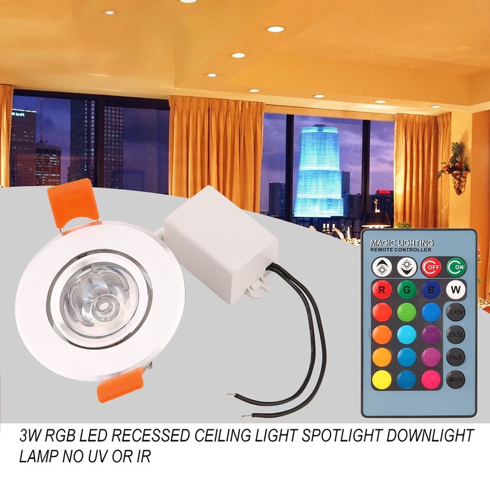 3W Rgb Led Verzonken Plafondlamp Spotlight Downlig... – Grandado
