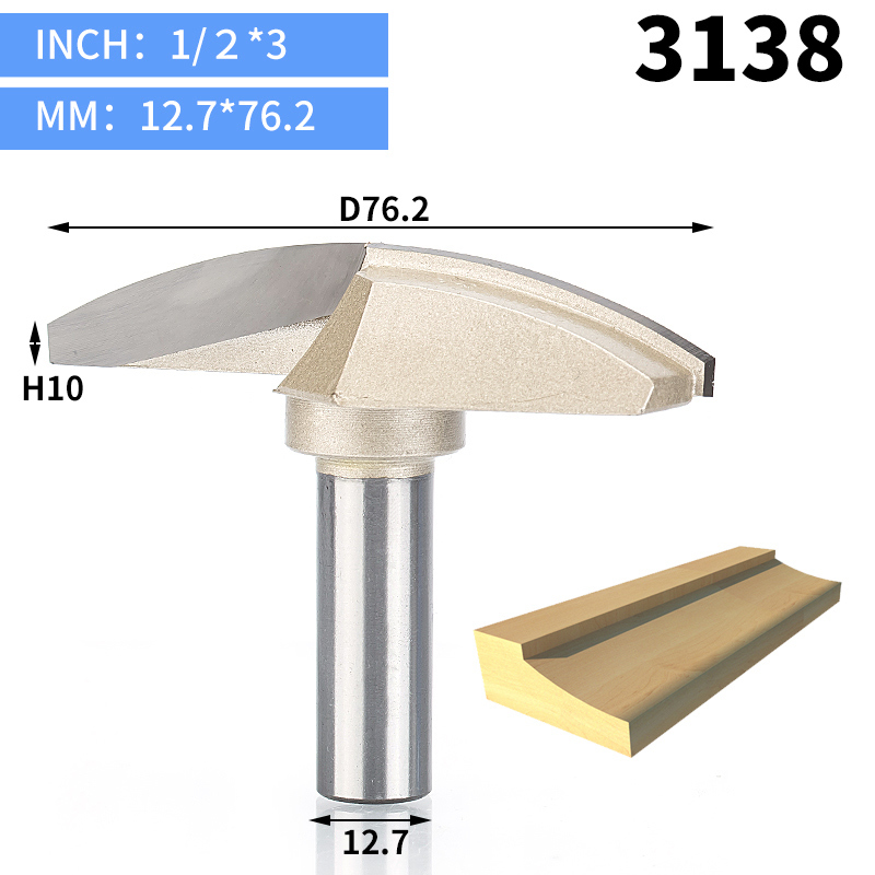 HUHAO 1pc 1/2" Shank Classical Plunge Bit CNC... – Vicedeal