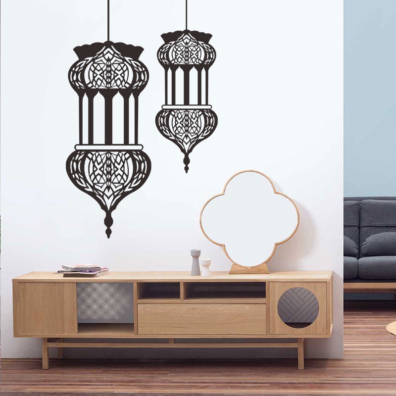 2PCS/Sets Muslim Islam Ramadan Lantern Wallpaper F... – Grandado