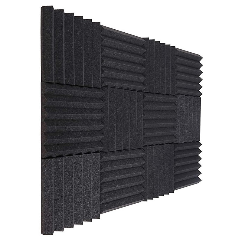 12 Pcs Acoustic Foam Board,Sound Insulation Foam B... – Vicedeal