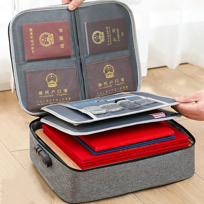 Document Organizer Briefcase 3-Layer Folder Holder... – Grandado