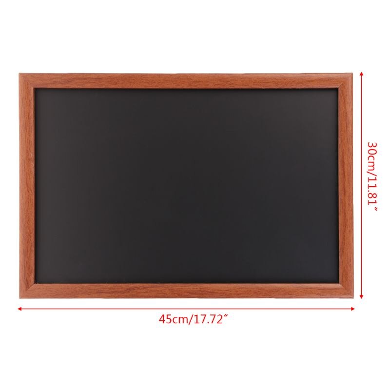 Rectangle Hanging Wooden Message Blackboard Chalkb... – Vicedeal