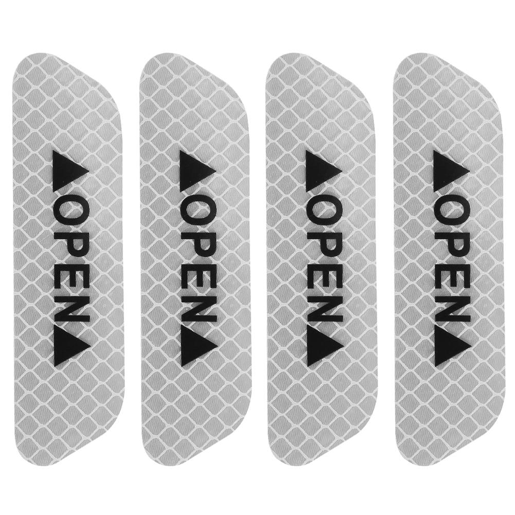 Vodool 4Pcs Auto Open Reflecterende Tapes Sticker ... – Grandado