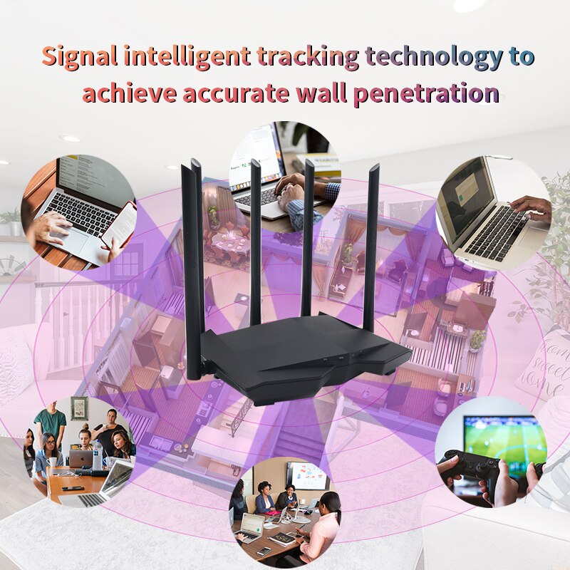 Jsmax JS11 AC1200M Draadloze Wifi Router Gigabit D... – Vicedeal