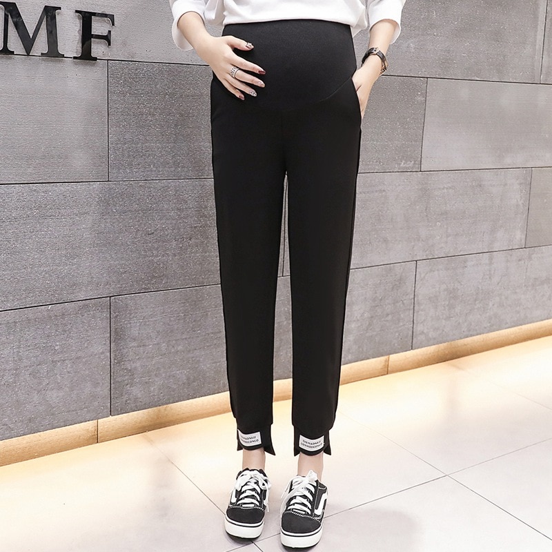 Pregnant women pants spring wear nine points casua... – Vicedeal