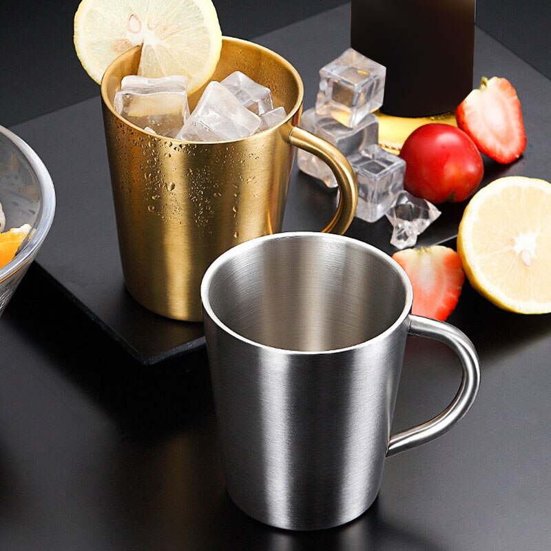 Stainless Steel Double Wall Coffee Mug Tea Mug Ant... – Vicedeal