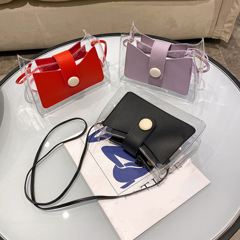 Luxe Sling Pvc Messenger Bag Schoudertas Jelly Kle... – Grandado