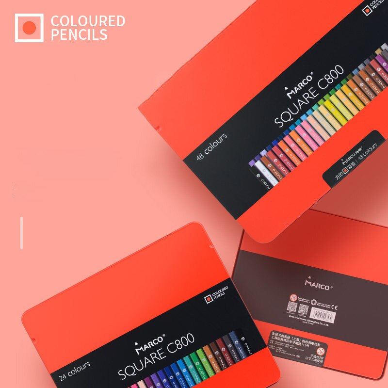 Marco 12/24 Colors SQUARE BODY Trendy Pastel Color... – Grandado