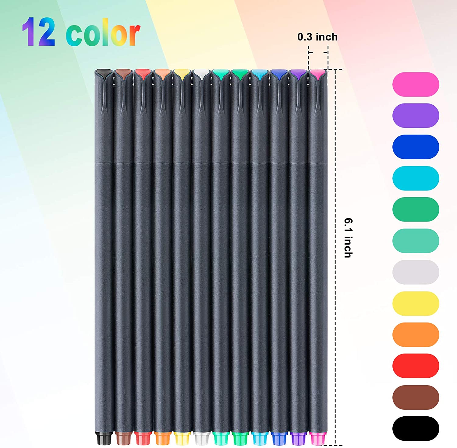 Colored Pens for Journaling Note Taking 100 Vibran... – Grandado