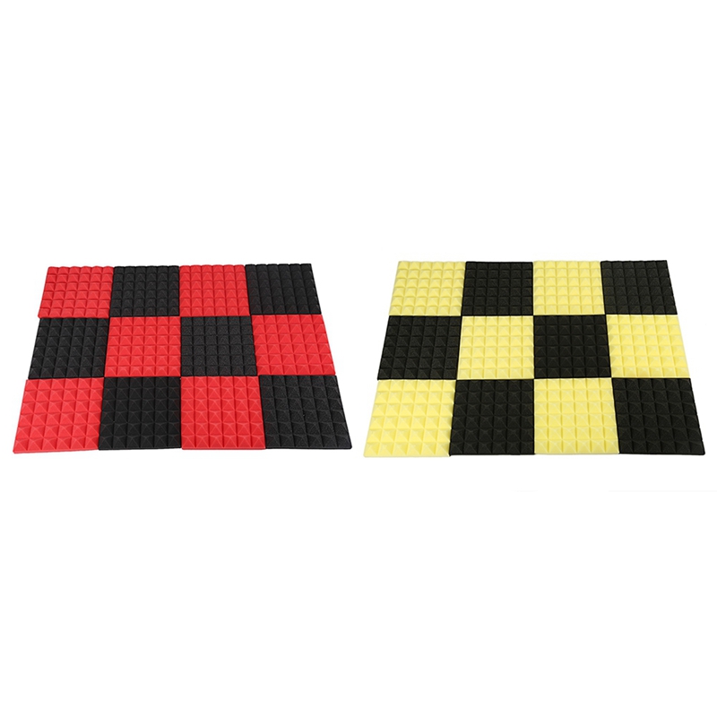 24 Pcs Houtskool Akoestisch Schuim Tegels Schuim P... – Vicedeal