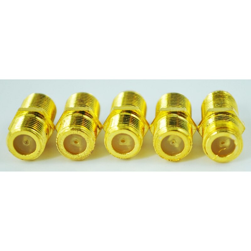 5 Pcs F-Type Female to Female Coaxial Barrel Coupl... – Vicedeal