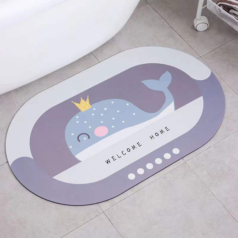 Cartoon Cute Bathroom Absorbent Pad Carpet Soft Di... – Grandado