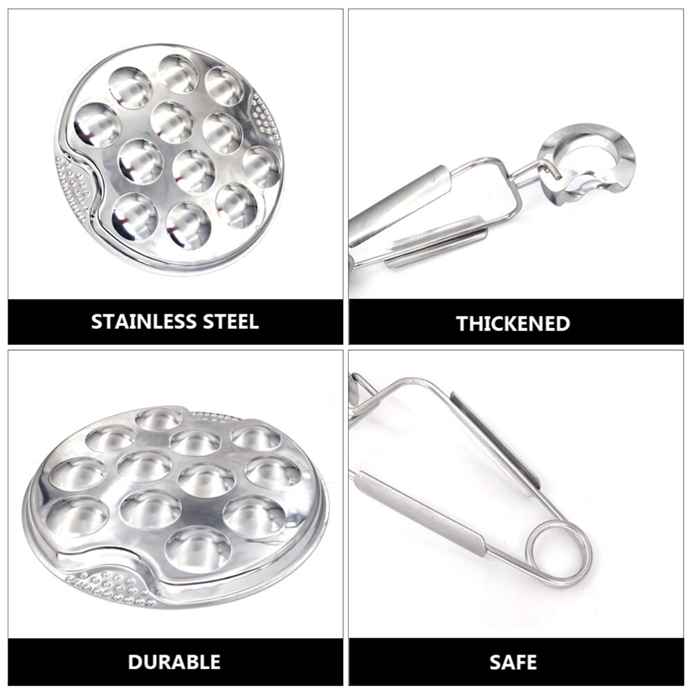 1 Set of Snail Plate Serving Plate Stainless Steel... – Grandado