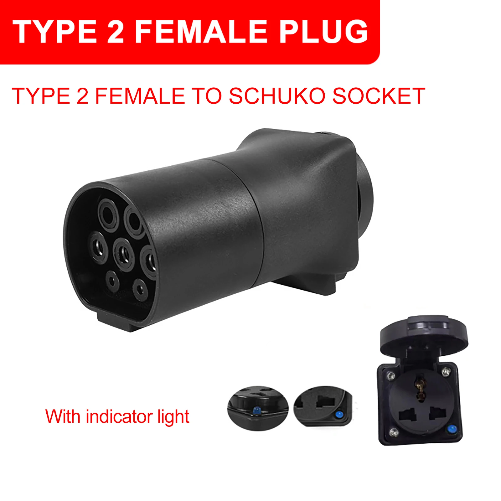 EV Electric Vehicle Discharge Adapter Universal fo... – Vicedeal