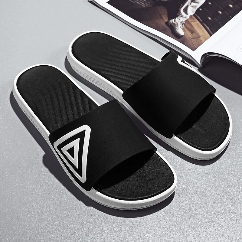 Men Shoes Slides Four Seasons Slippers Youth Trend... – Grandado