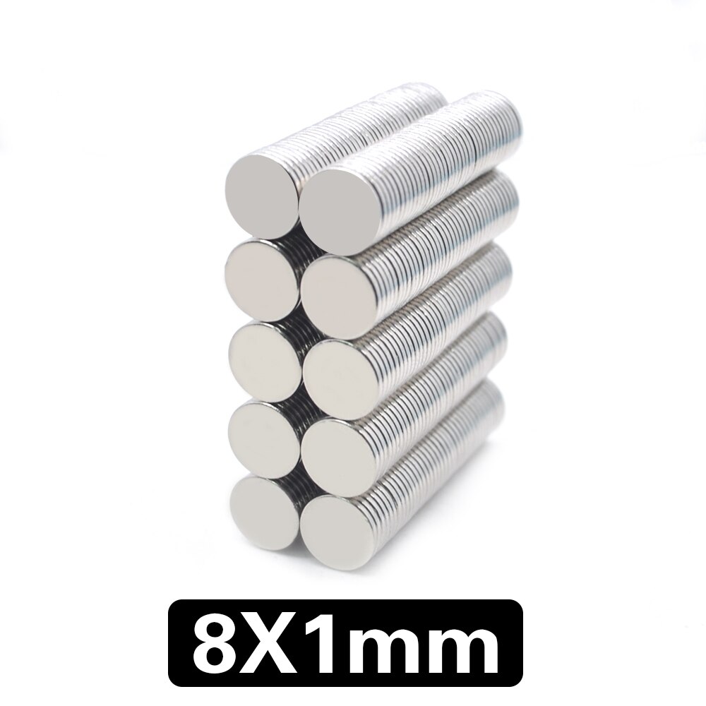 50/100/200/500 Pcs 8x1 Neodymium Magnet 8mm x 1mm ... – Vicedeal
