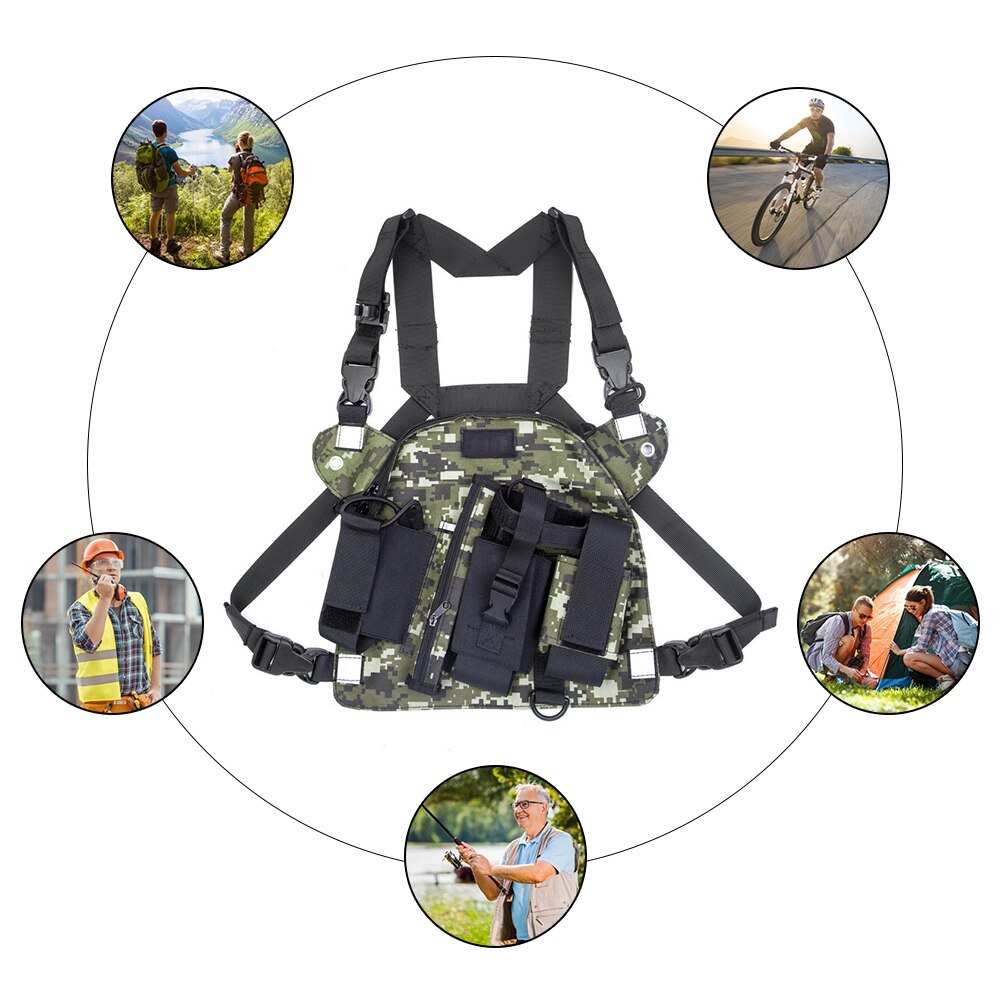 Universal Radio Chest Bag Camouflage Chest Harness... – Grandado