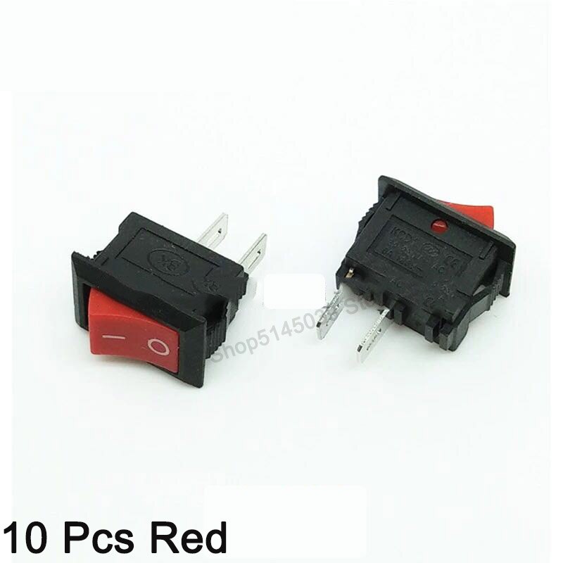 10 Pcs KCD1 Rocker Switch ON-OFF 2 Position Pins E... – Grandado
