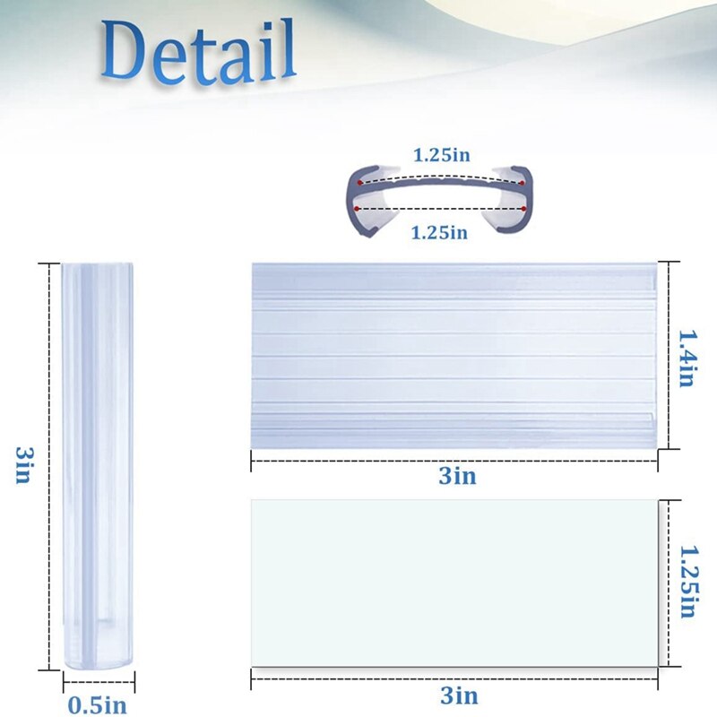 Wire Shelf Label Holders, 30 Pack Plastic Wire She... – Vicedeal