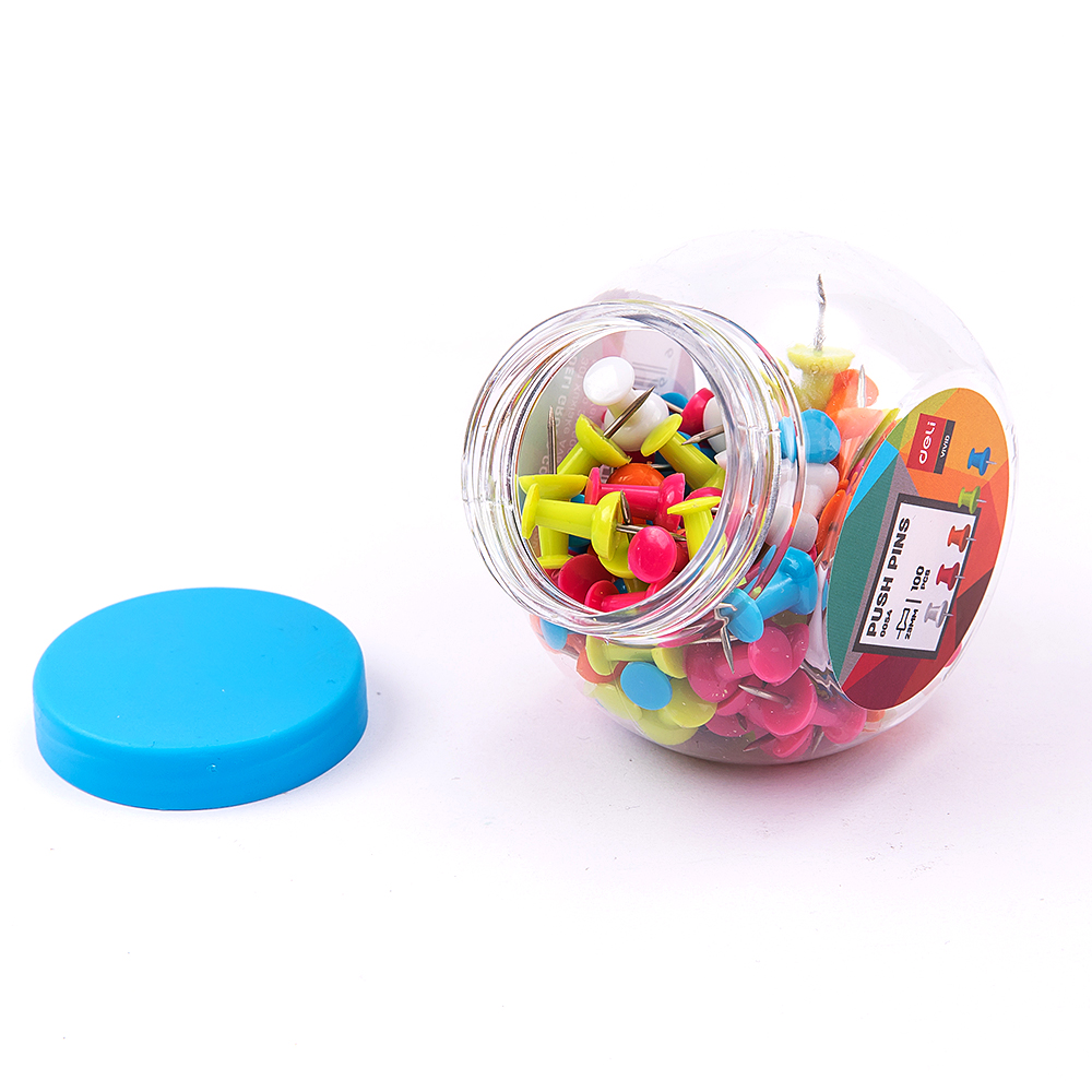 DELI E0054 Color Push Pin 23mm - 100PCS/Barrel - B... – Grandado