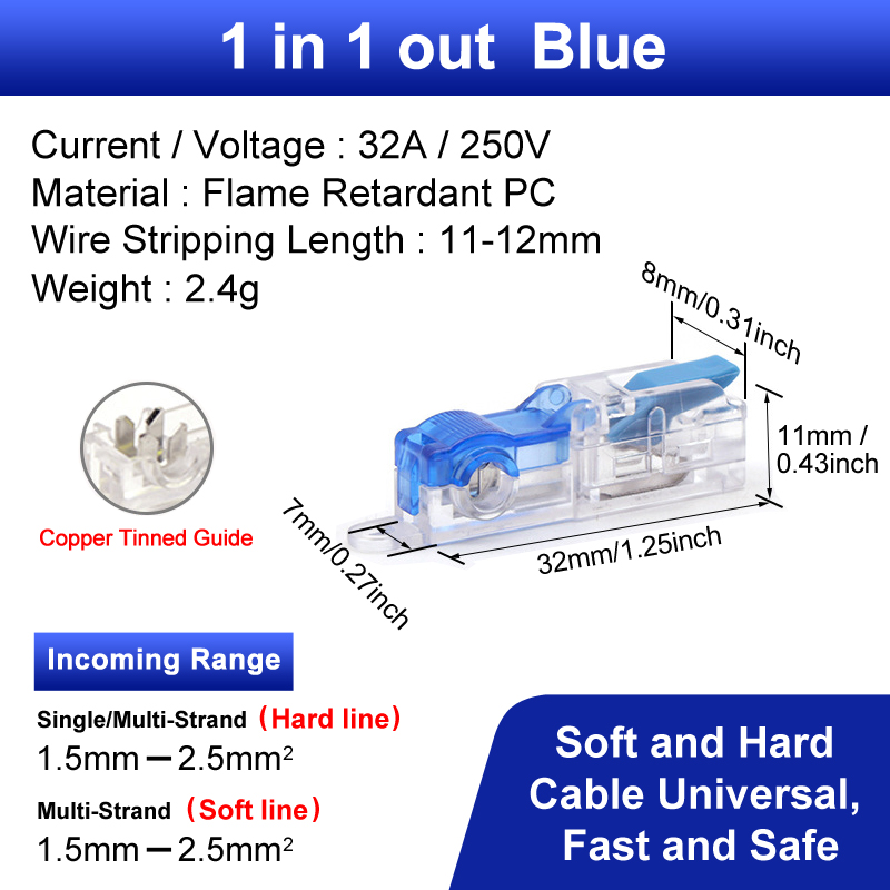 T Type Splitter Terminal Block, 10PCS Wire Quick C... – Vicedeal