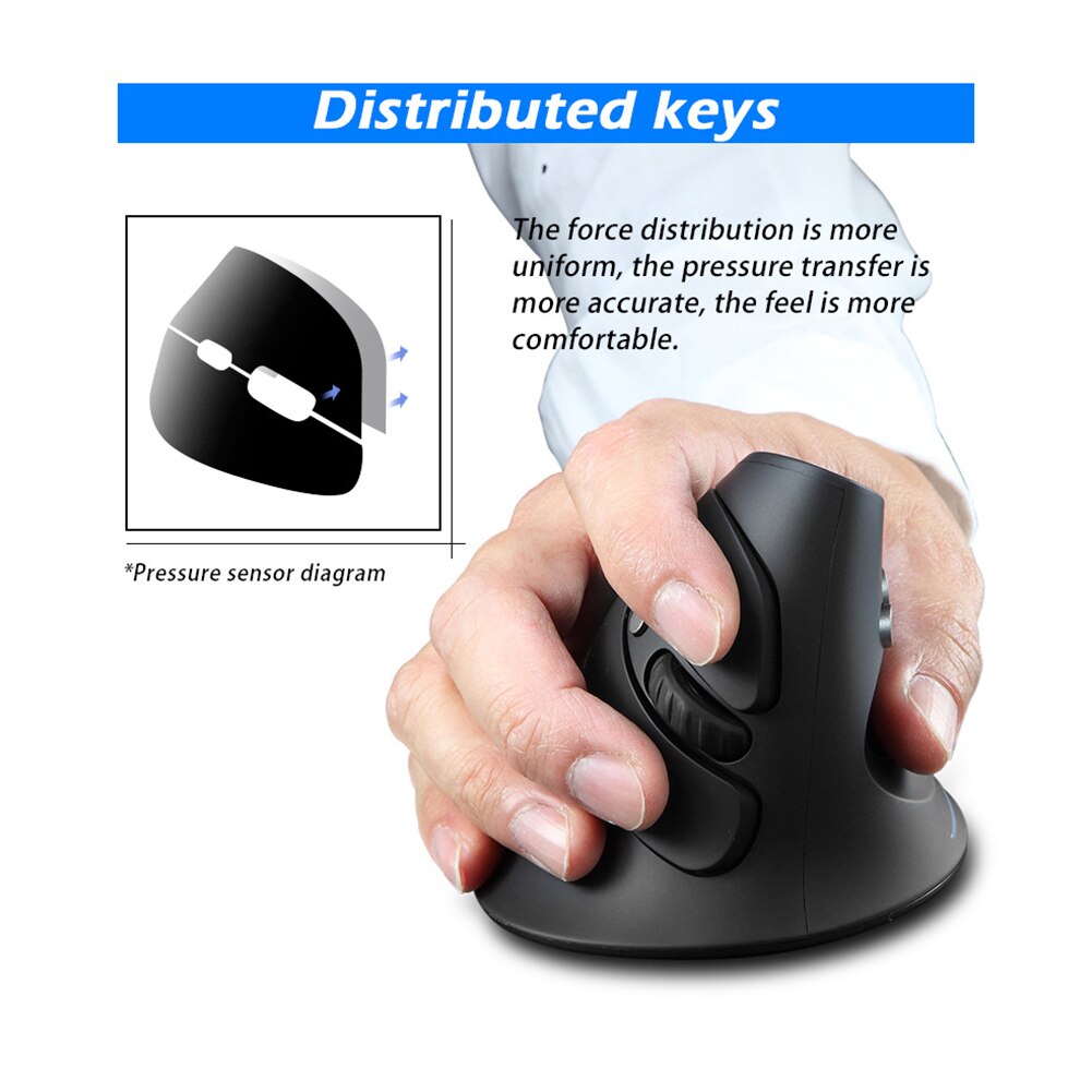 ZELOTES 2.4G Vertical Gaming Mouse Ergonomic Uprig... – Vicedeal