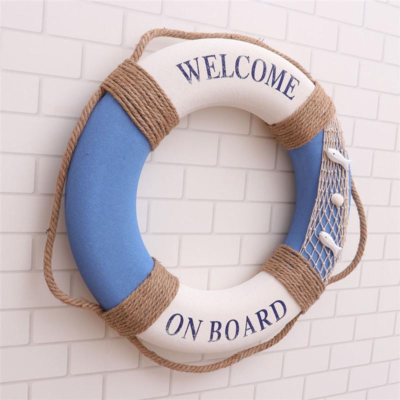 30cm Hanging Lifebuoy Decoration Mediterranean Sty... – Vicedeal