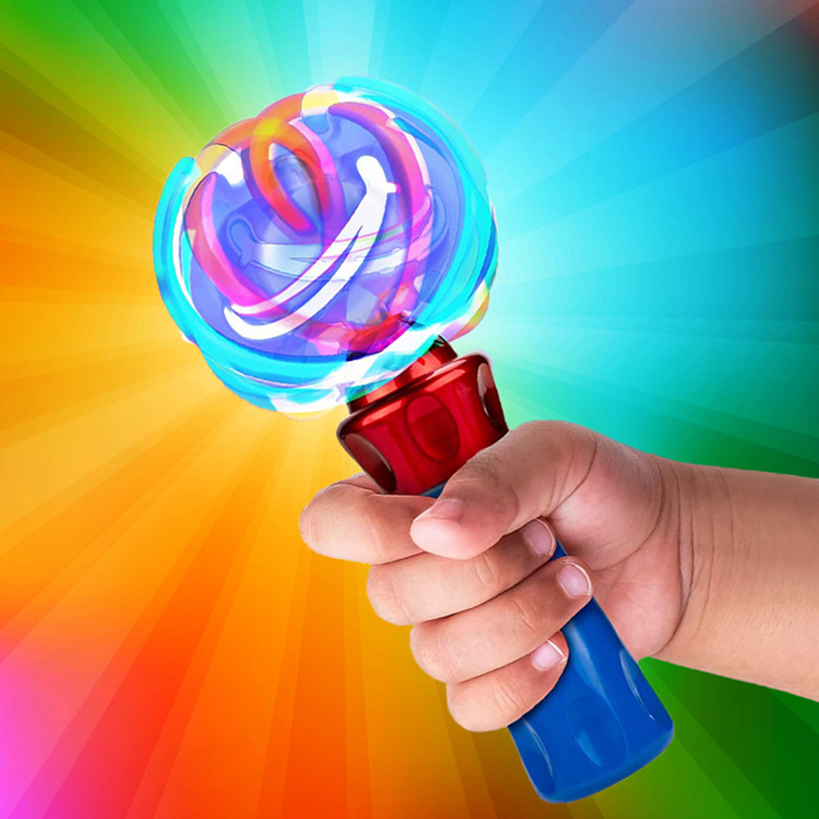 Light Up Wand Rotating LED Toy Wand Spinning Senso... – Vicedeal