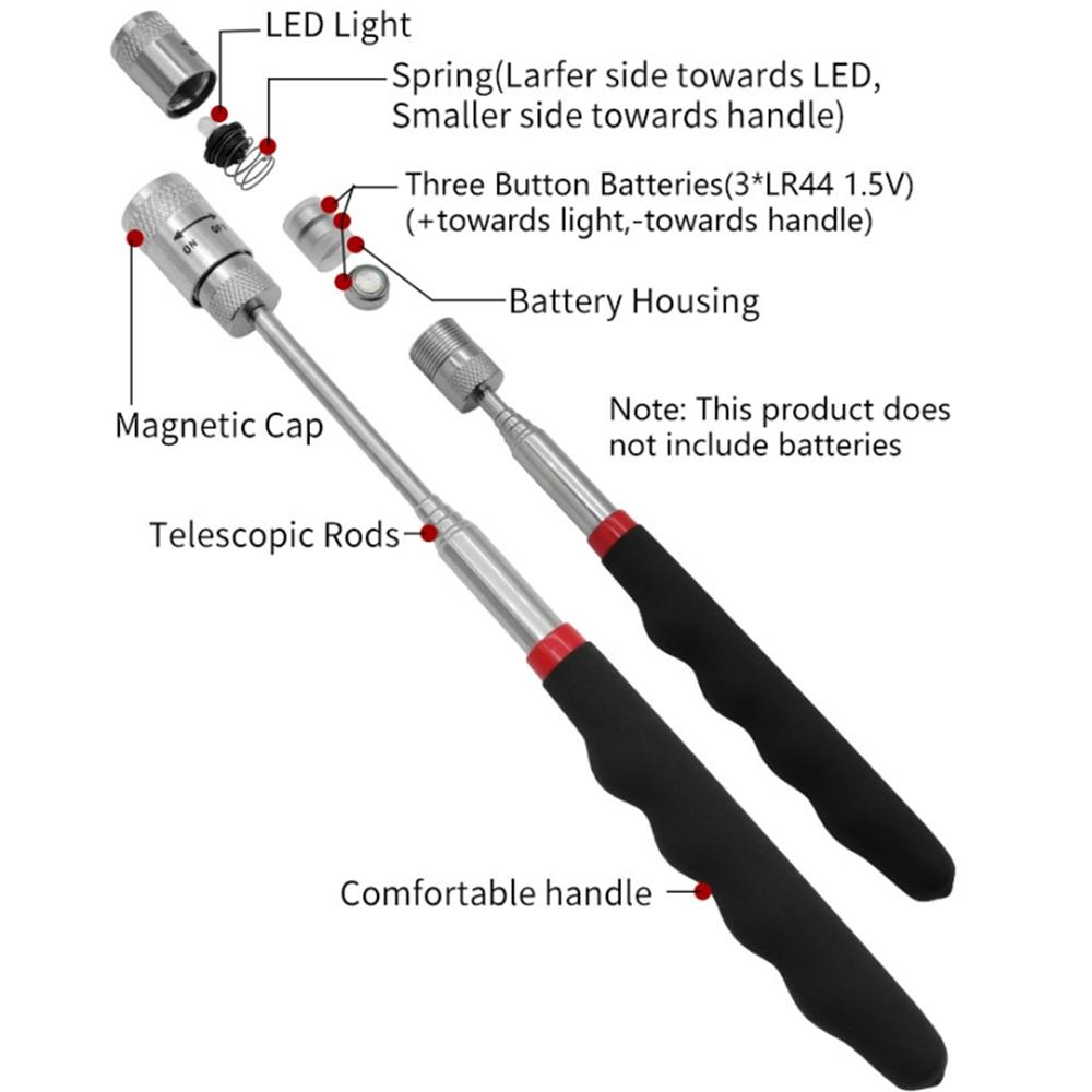 Magnetic Picker Mini Portable Telescopic Magnetic ... – Vicedeal