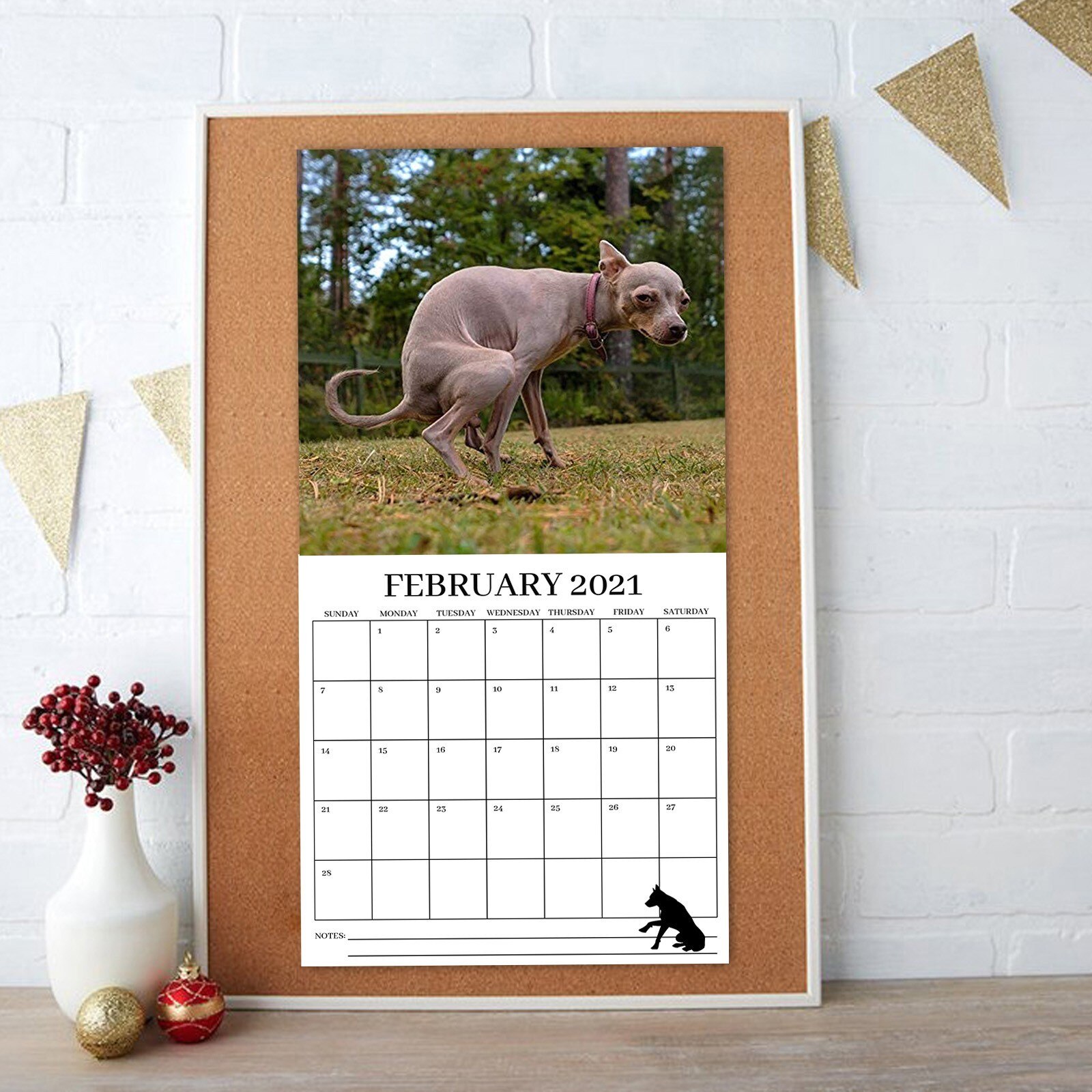 ежедневник Pooping Dogs Calendar, Pooping Dogs Wal... – Grandado