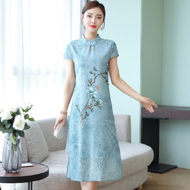 Chinese Traditional Dress for Women Qi Pao Cheongs... – Grandado