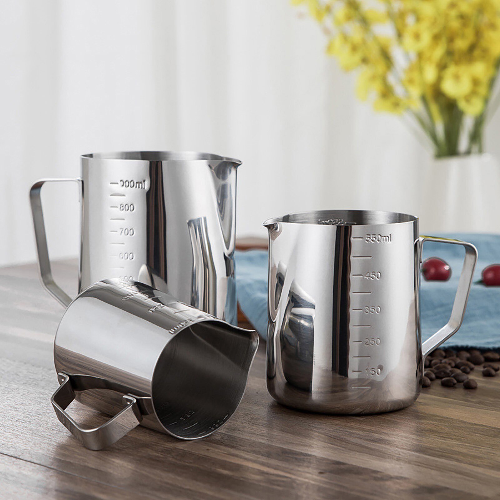 350/600/1000ML Stainless Steel DIY Coffee Jug Milk... – Grandado