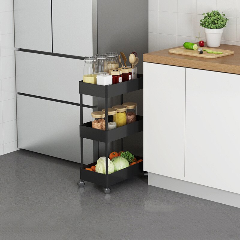 Keuken Opbergrek Badkamer Opbergrek Koelkast Side ... – Grandado