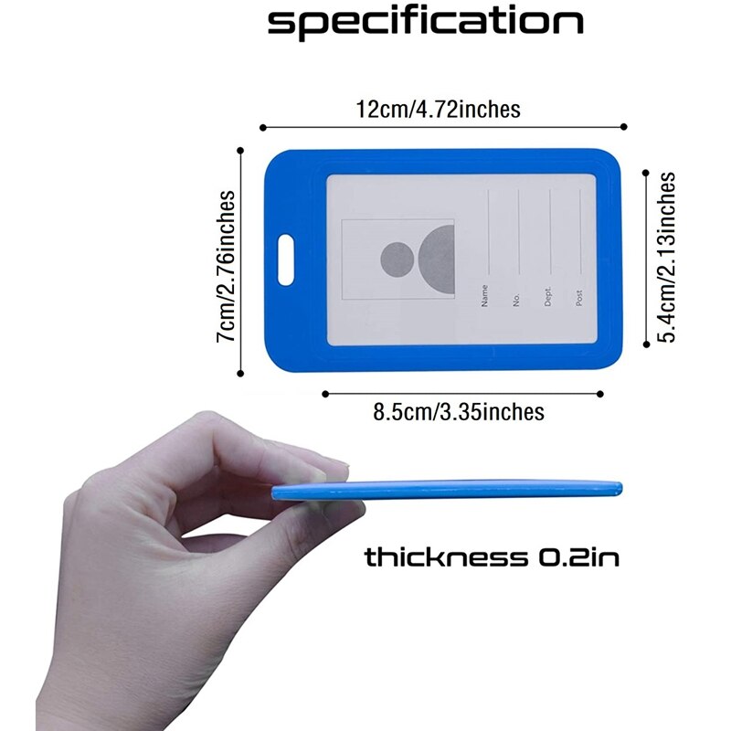 10Pc ID Holder with Neck Lanyard Strap ID Badge Ho... – Vicedeal