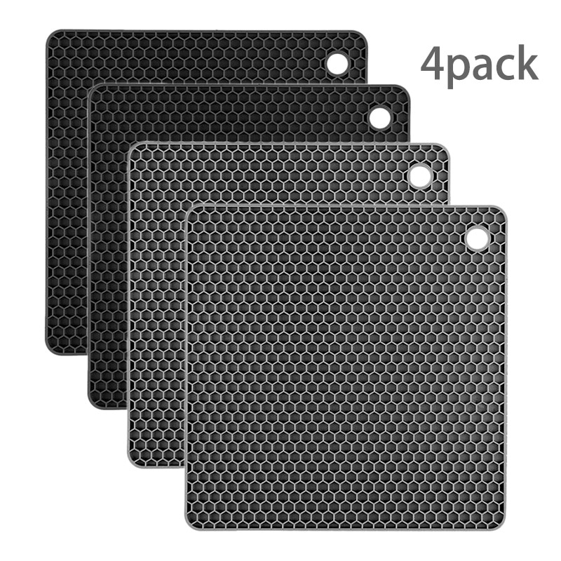 4Pack Siliconen Trivets Pads Voor Gerechten-Hitteb... – Grandado