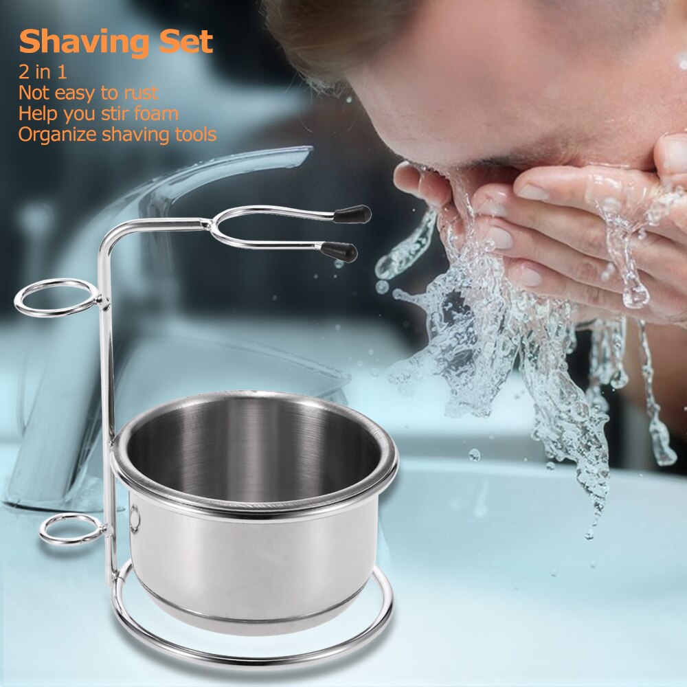 2 in 1 Men's Shaving Holder Soap Bowl Shaving Cup ... – Vicedeal