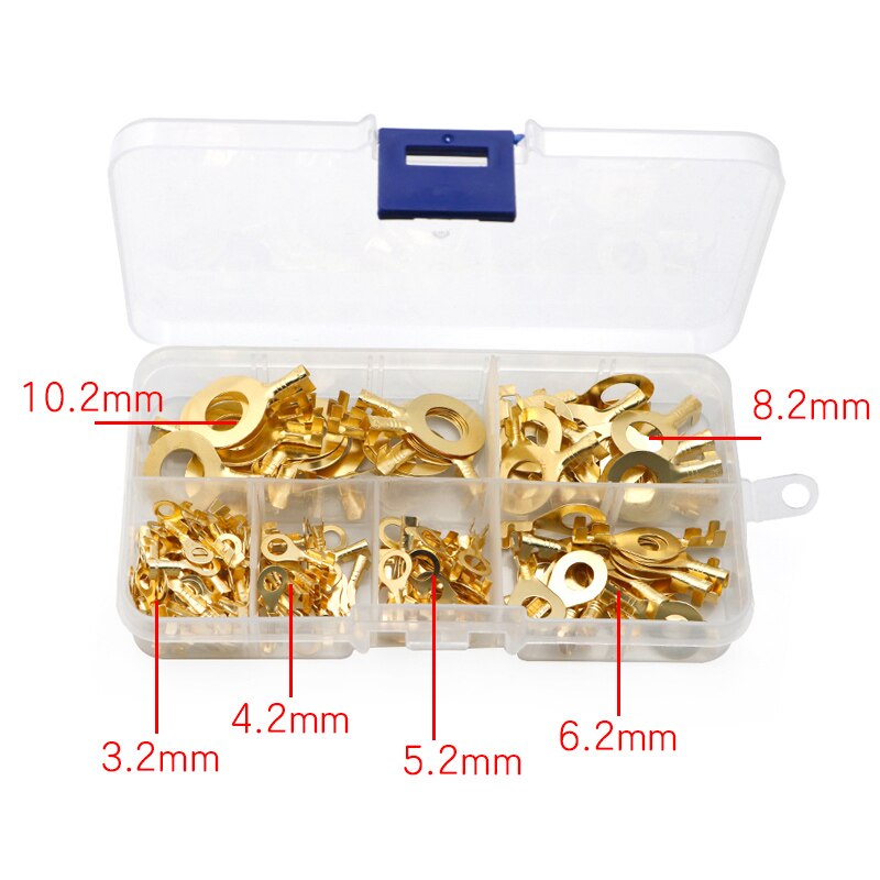 150 Stks/set Ring Type Goud Terminals Golden Brass... – Vicedeal