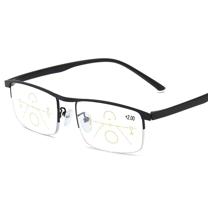 Metal Half Frame Progressive Multifocal Reading Gl Vicedeal 3509